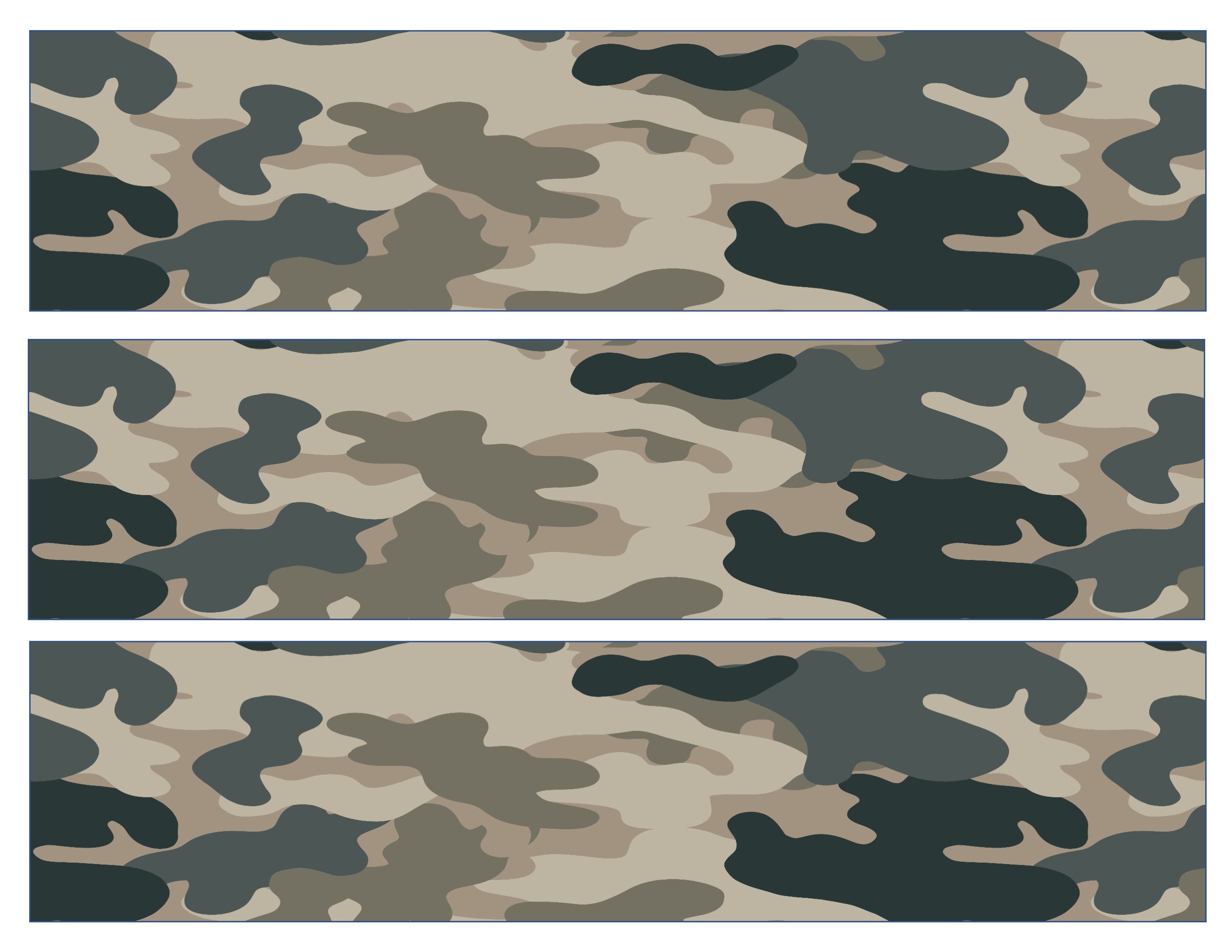 Camo Bulletin Board Border 4 Printable Designs - Etsy