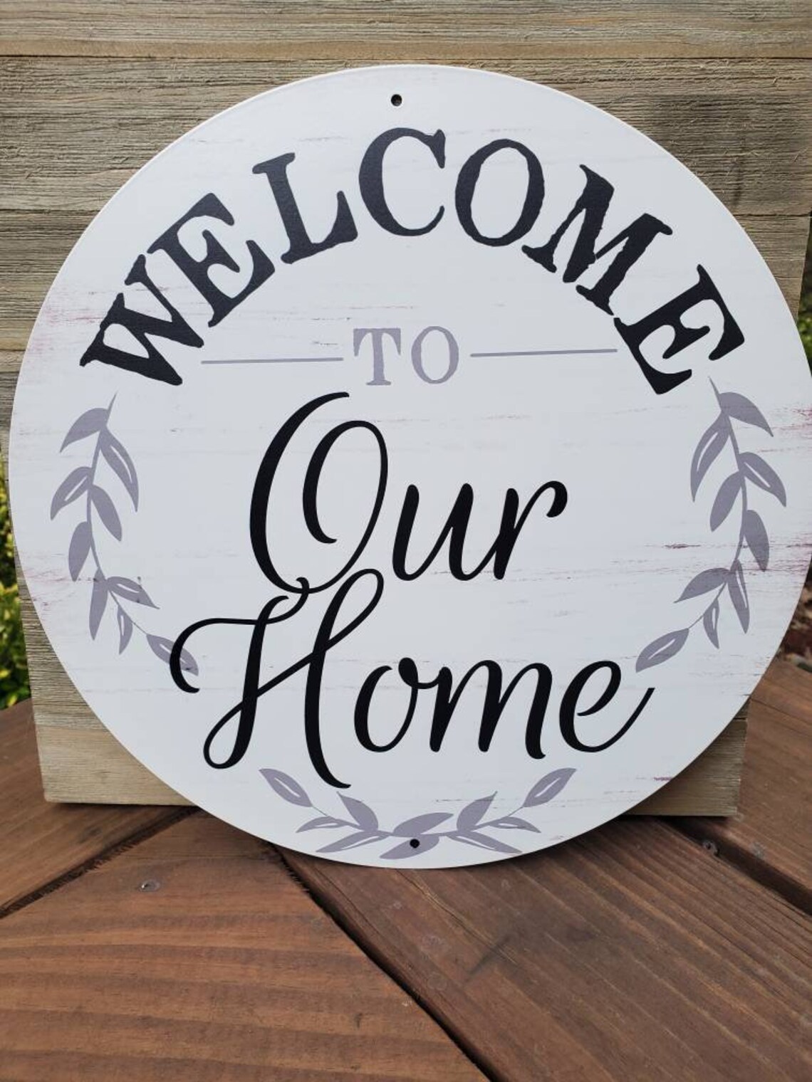 12' Metal Sign Welcome to Your Home Sign 2 Holes for Easy | Etsy