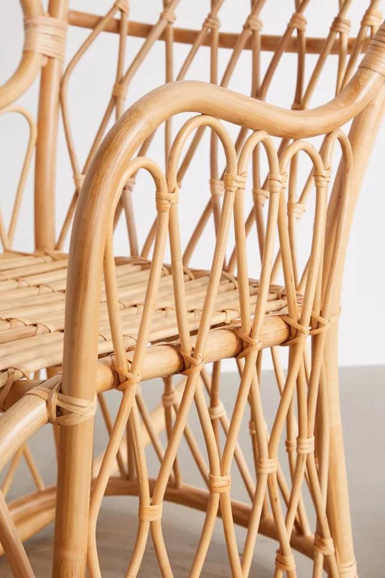 Rattan Rocking Chair Bamboo Rocking Chair Cane Rocking - Etsy