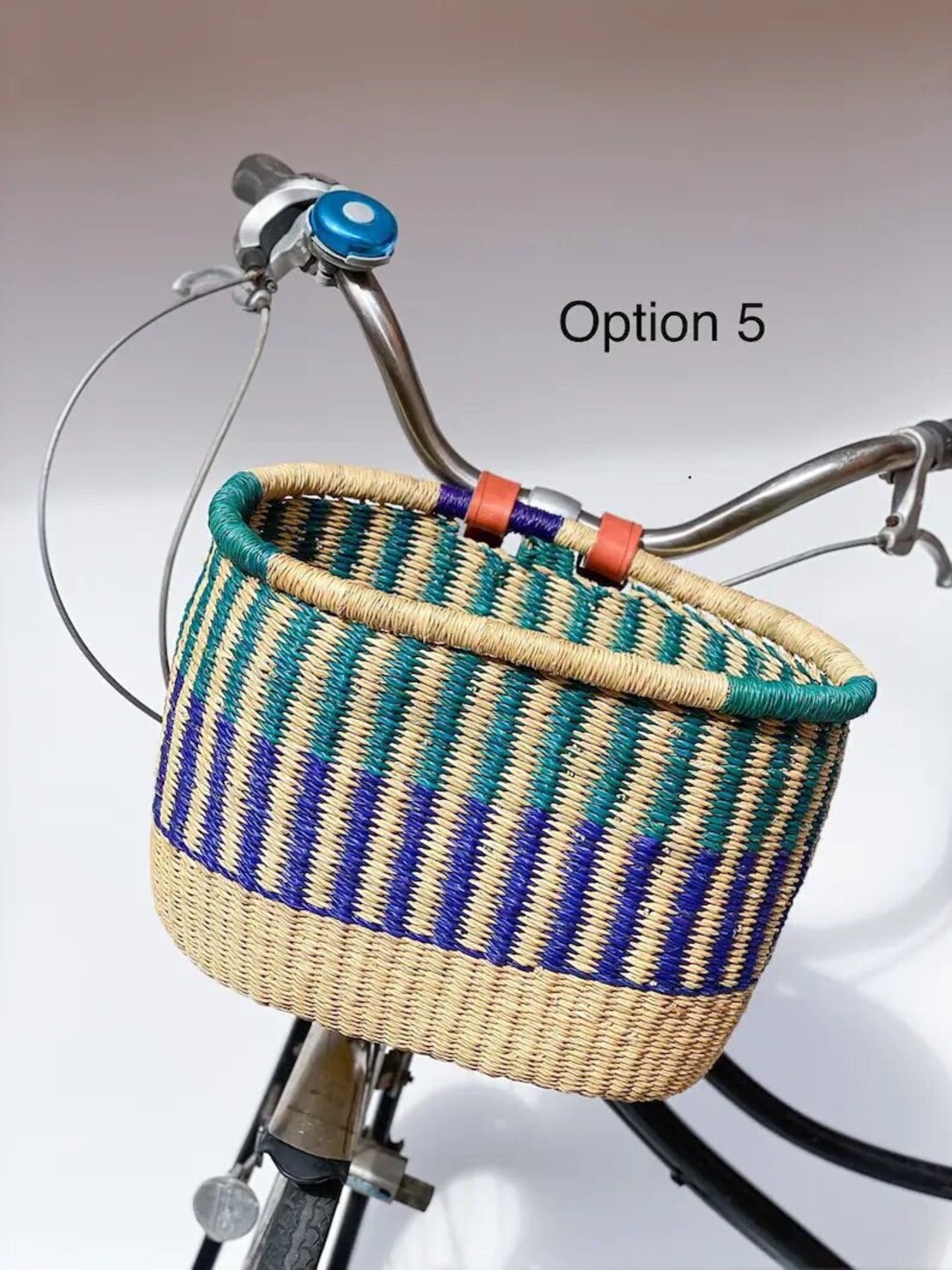 Woven Bicycle Basket Bolga Bike Baset Front Bicycle Basket - Etsy