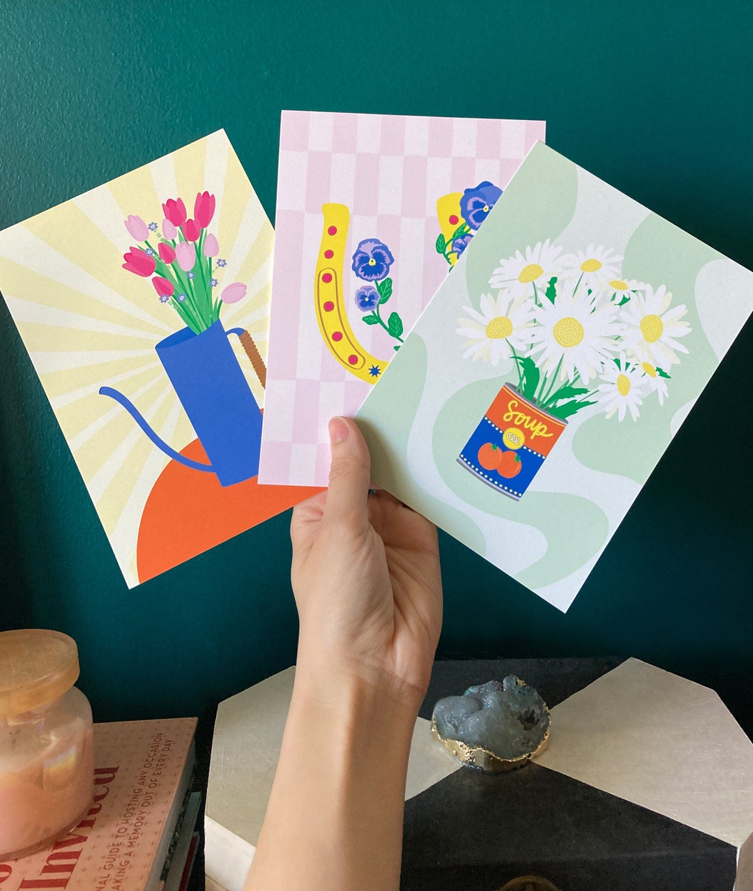 Floral Postcard Pack, Flower Note Card / Paquet De Cartes Postales « in ...
