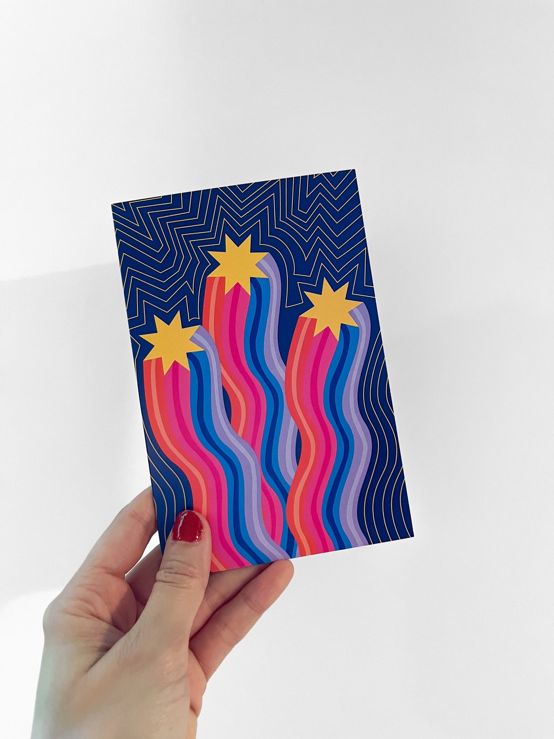 Shooting Star Greeting Card, Birthday Card, Stars Card - Etsy