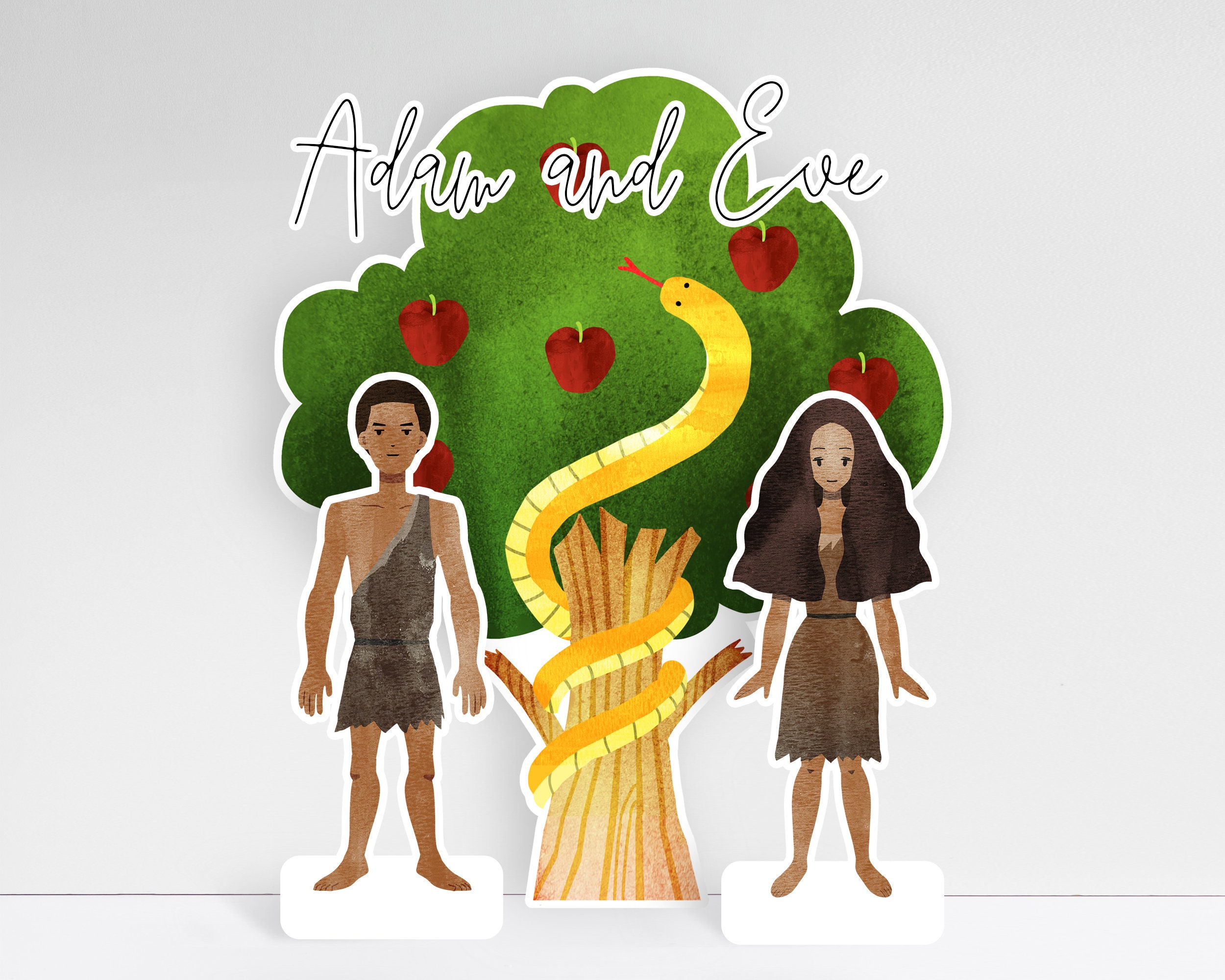 African American Adam and Eve, Adam and Eve Printable ,christian Kid ...