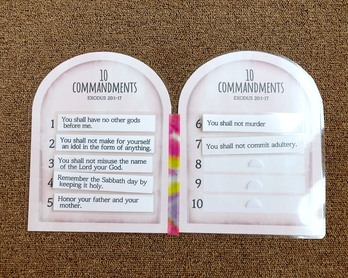 10 Commandments,10 Commandments Printable,10 Commandments for Kids ...