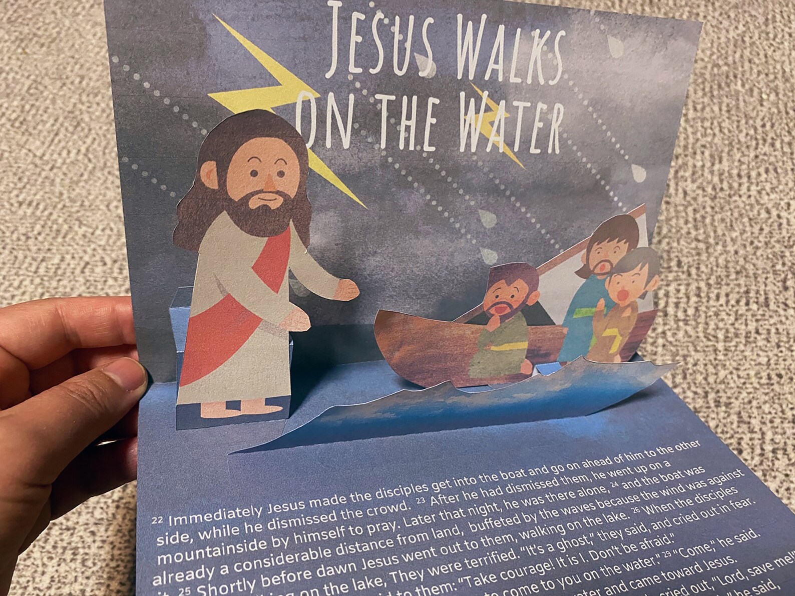 Jesus Walking on Water,matthew 14:22-33,jesus Walks on Water Craft ...