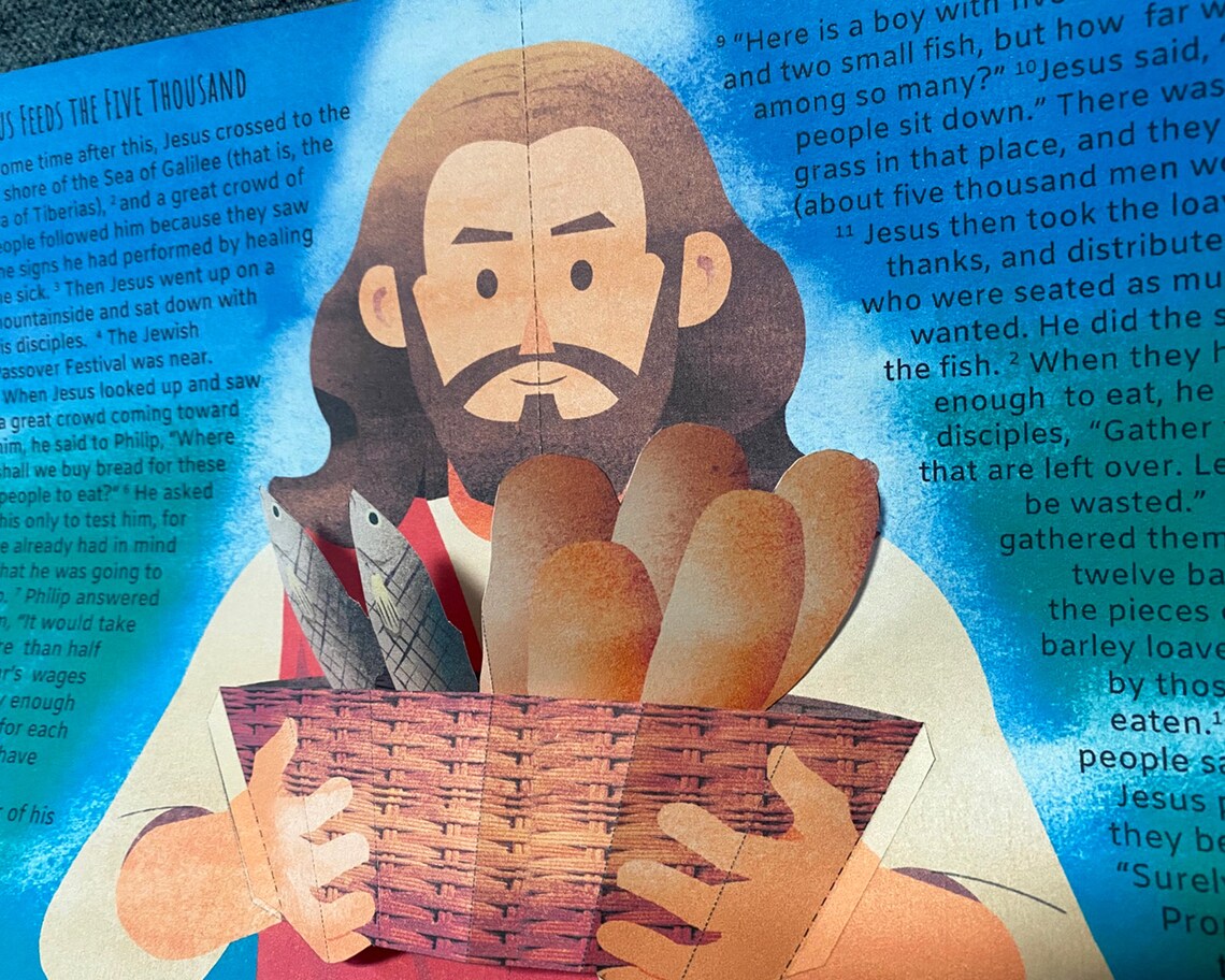 Five Loaves Two Fish,bible Coloring, Jesus Feeds 5000,jesus Life ...