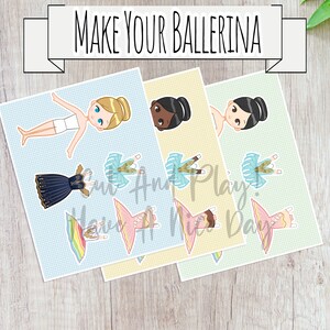 Ballerina Paper Doll,ballet Paper Doll,paper Dolls,,printable Paper ...
