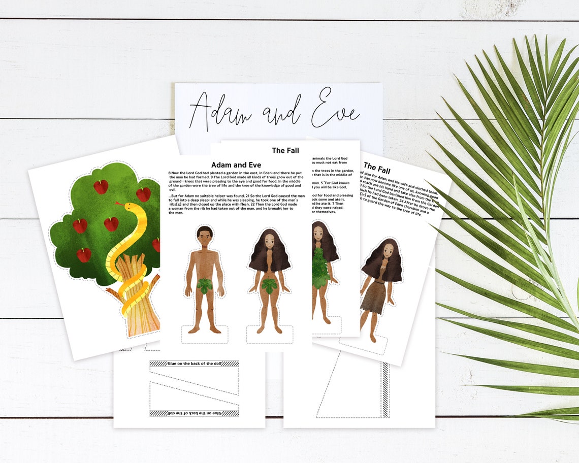 African American Adam and Eve, Adam and Eve Printable ,christian Kid ...