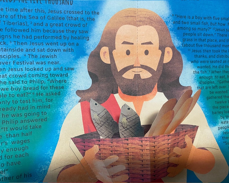 Five Loaves Two Fish,bible Coloring, Jesus Feeds 5000,jesus Life ...