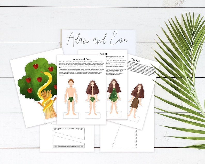 Adam and Eve,adam Eve Printable,christian Kid,bible Activity,bible Game ...