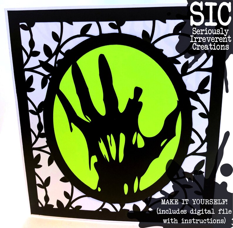 Zombie Pop up Card Template for You to Make Svg Png Dxf Eps - Etsy