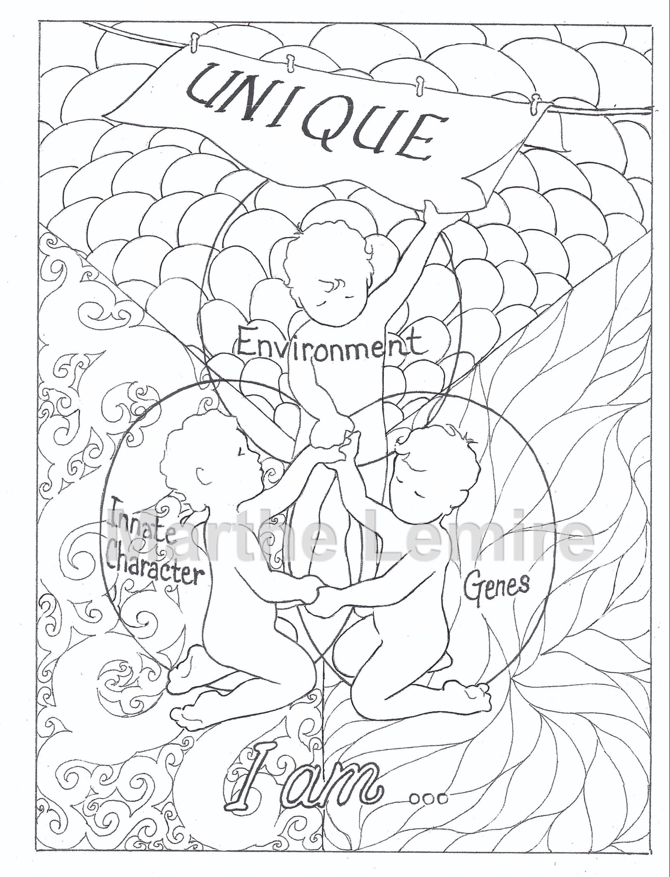 Helping Hand Coloring Page