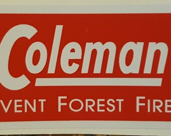 Coleman Decal | Etsy