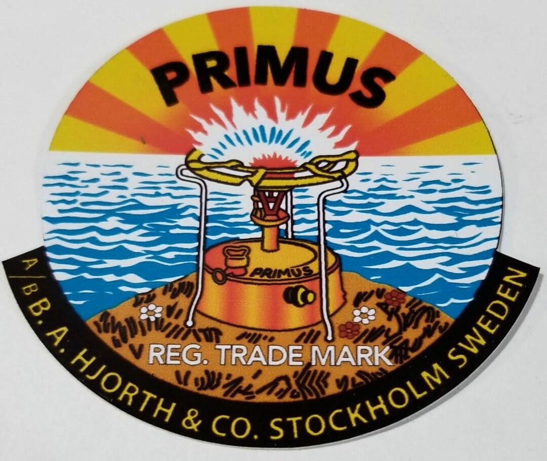 One (1) Optimus Primus Box Tin Sticker Decal Lantern Stove Replacement ...