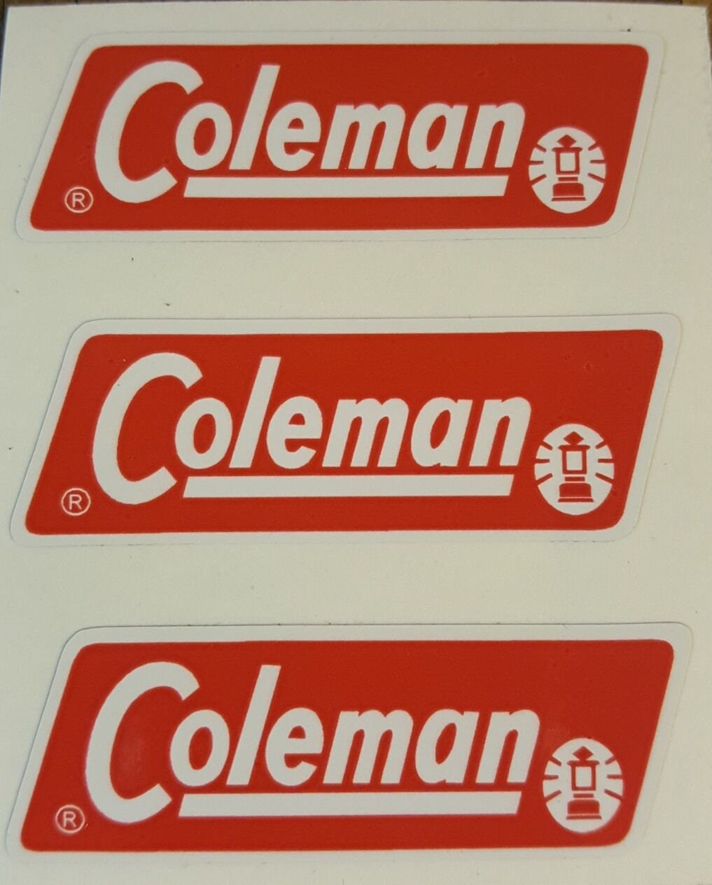 Three 3 New Coleman Replacement Stickers Labels Decals | Etsy