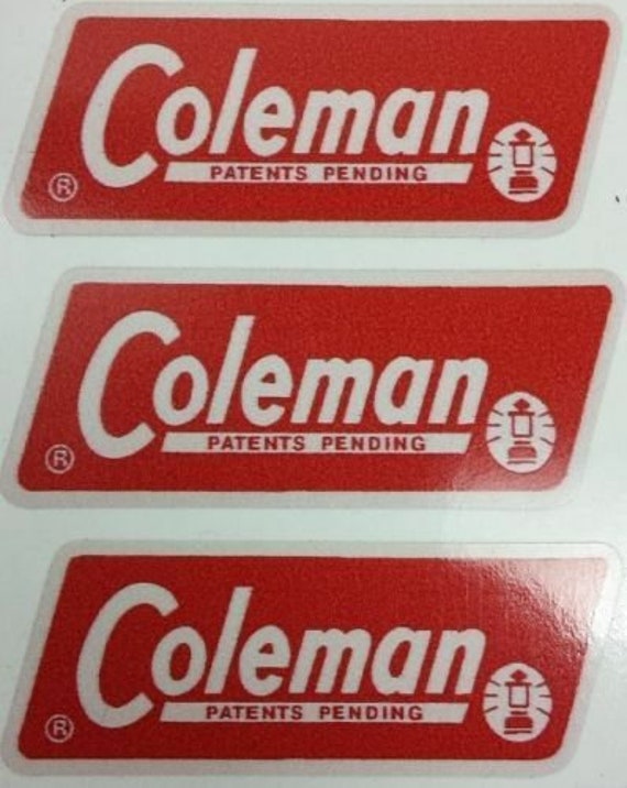 Three 3 New Coleman Replacement Decals Sticker Label Lantern | Etsy
