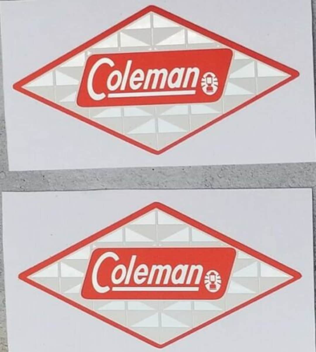 Two New Coleman Replacement Foil Diamond Decals Lantern Stove Cooler ...