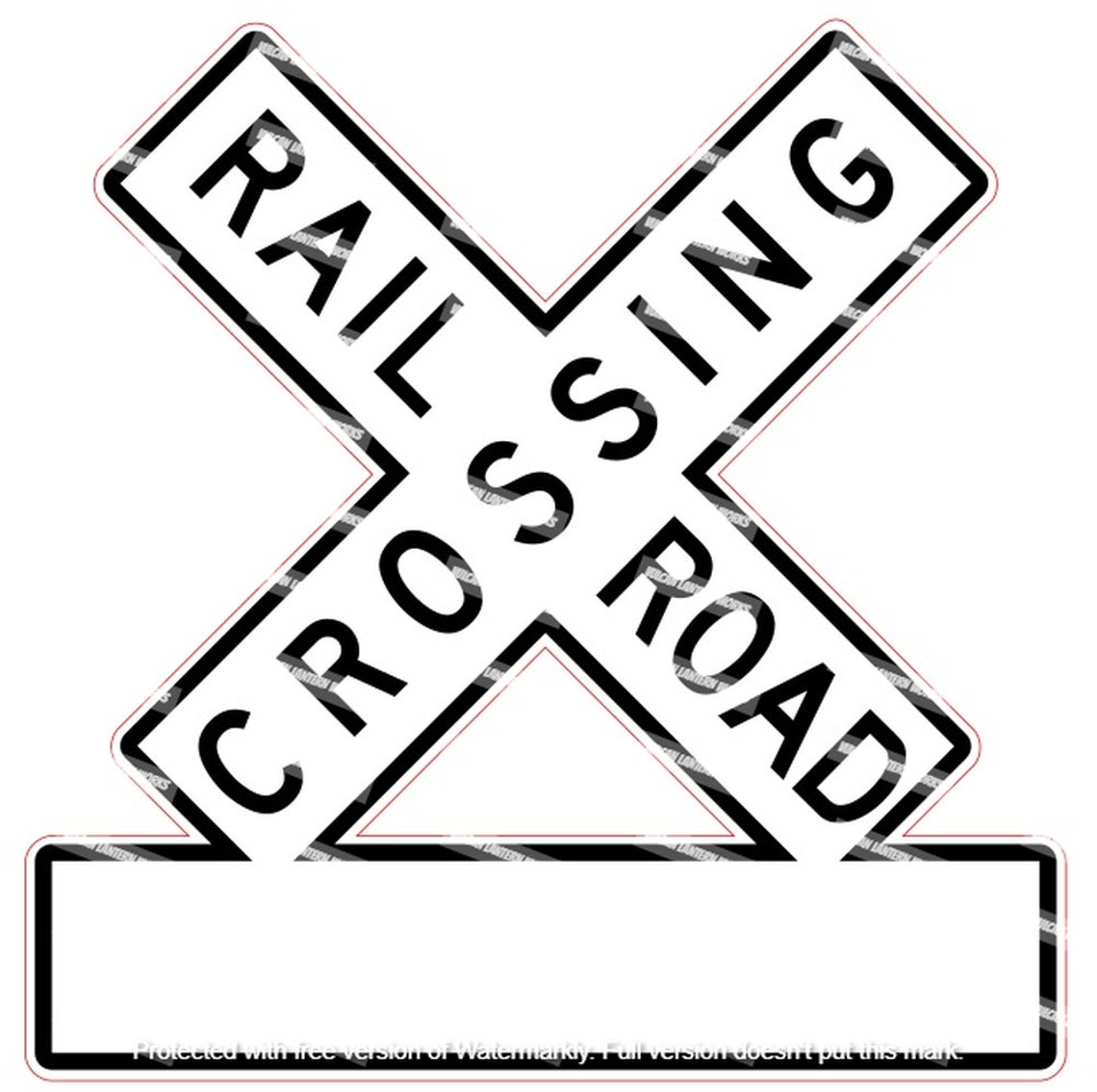 Railroad Crossing Monogram Digital Image File Download for - Etsy