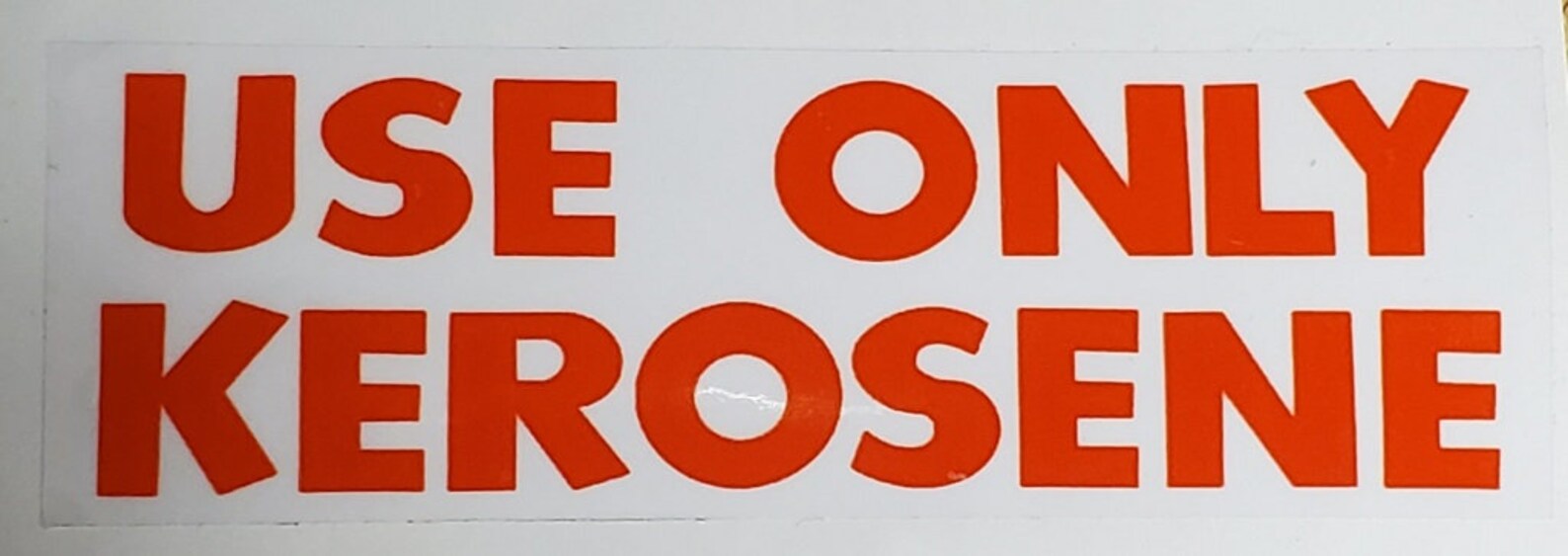 Coleman U.S.A. 237B Kerosene Replacement Sticker Label Decal - Etsy