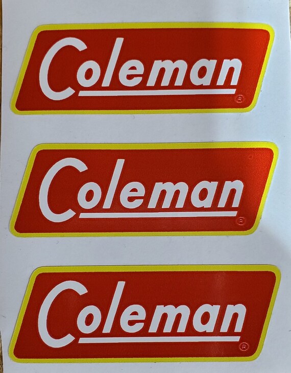 Three 3 New Coleman Replacement Decals Sticker Label Lantern | Etsy