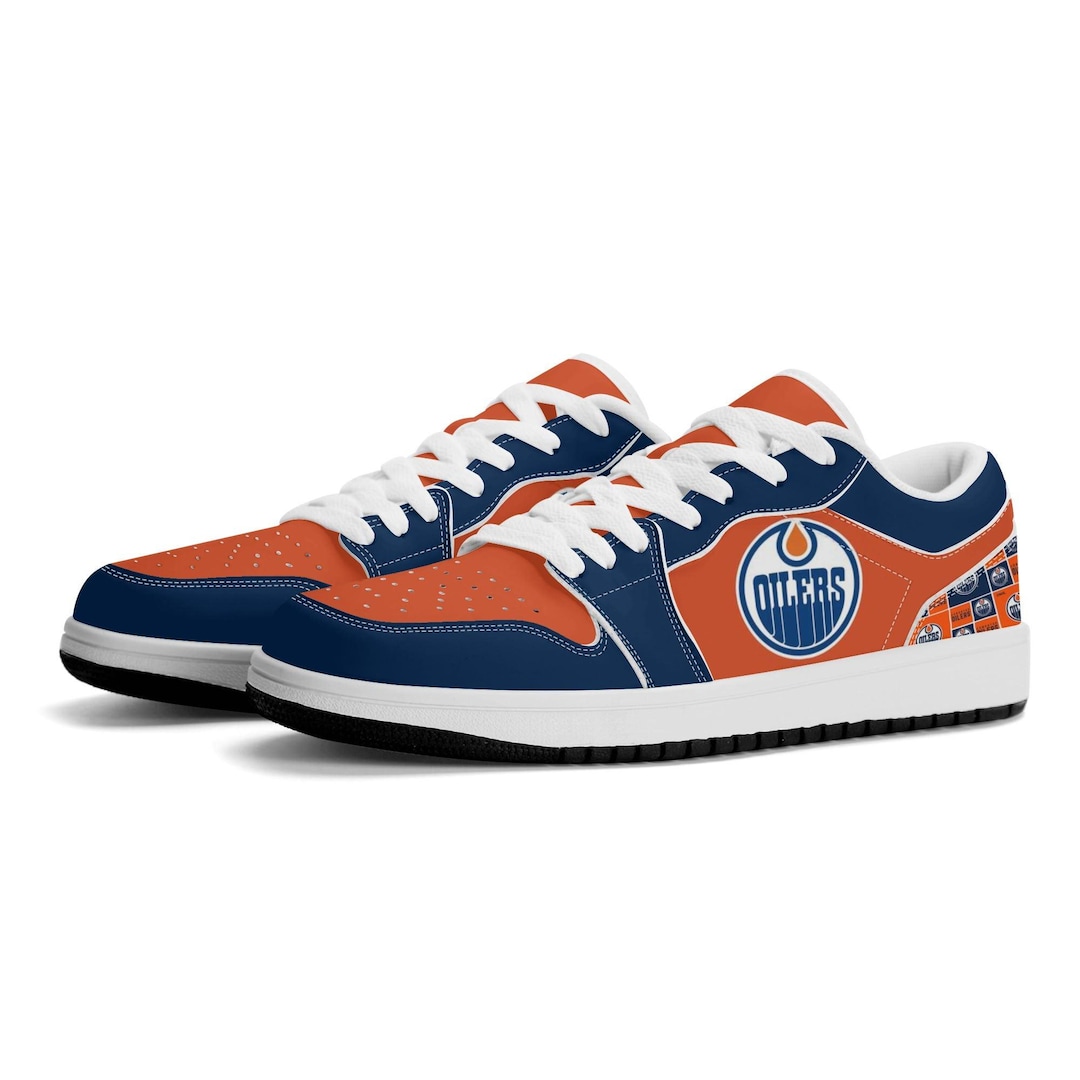Custom Edmonton Oilers Low-top Sneakers - Personalized NHL Fan Shoes - Etsy