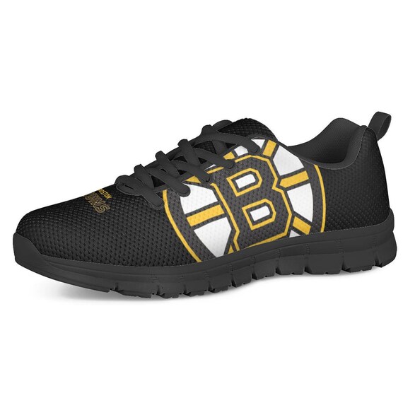 Boston Bruins Fan Unofficial Running Shoes Sneakers Black | Etsy