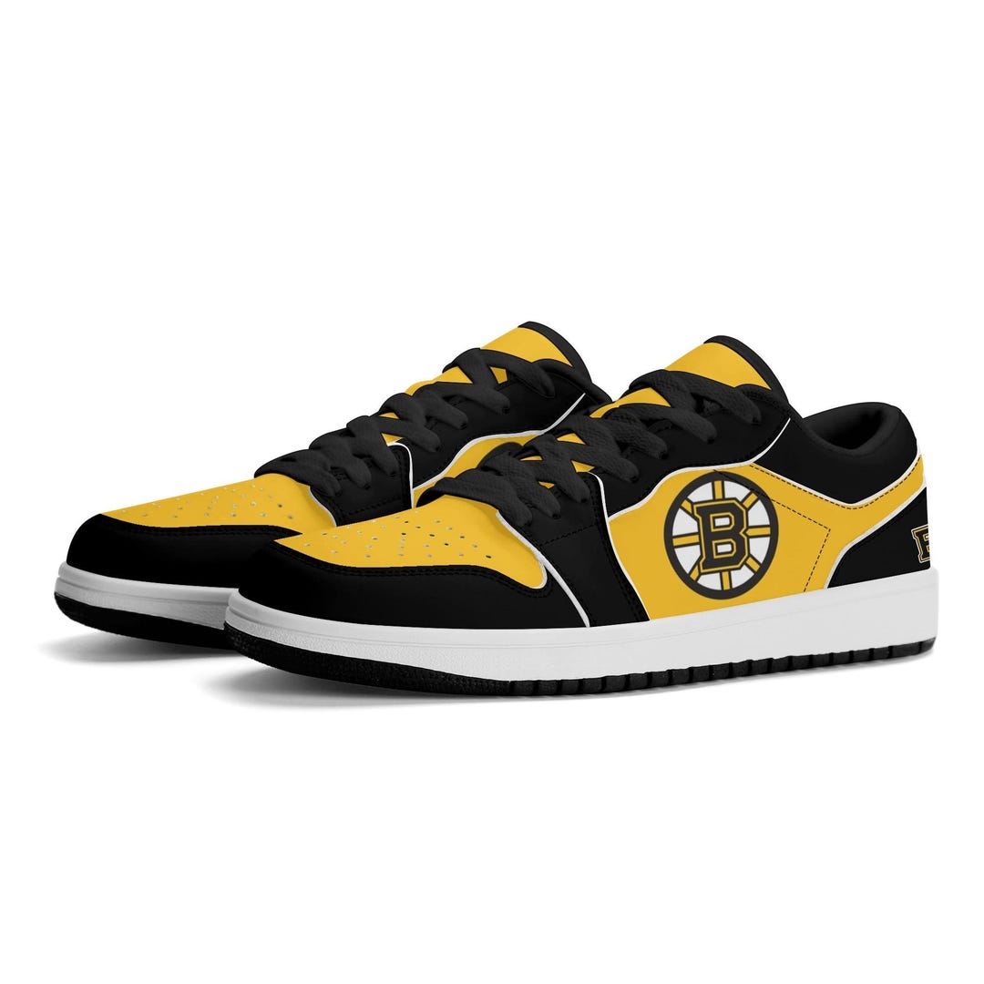 Custom Boston Bruins Low-top Sneakers - Personalized Team Fan Shoes for ...