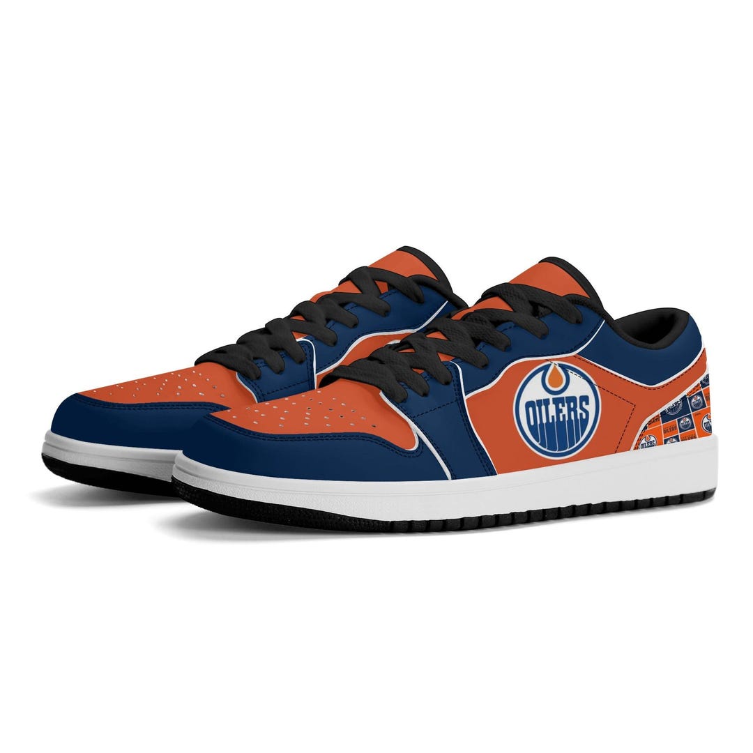Custom Edmonton Oilers Low-top Sneakers Personalized NHL Fan Shoes - Etsy