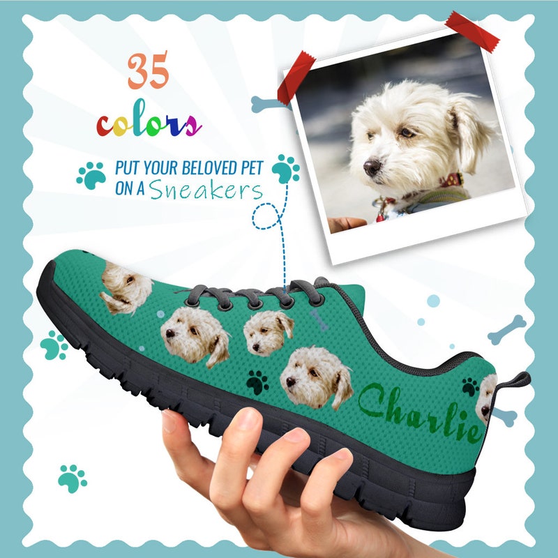 Dog Print Shoes - Etsy