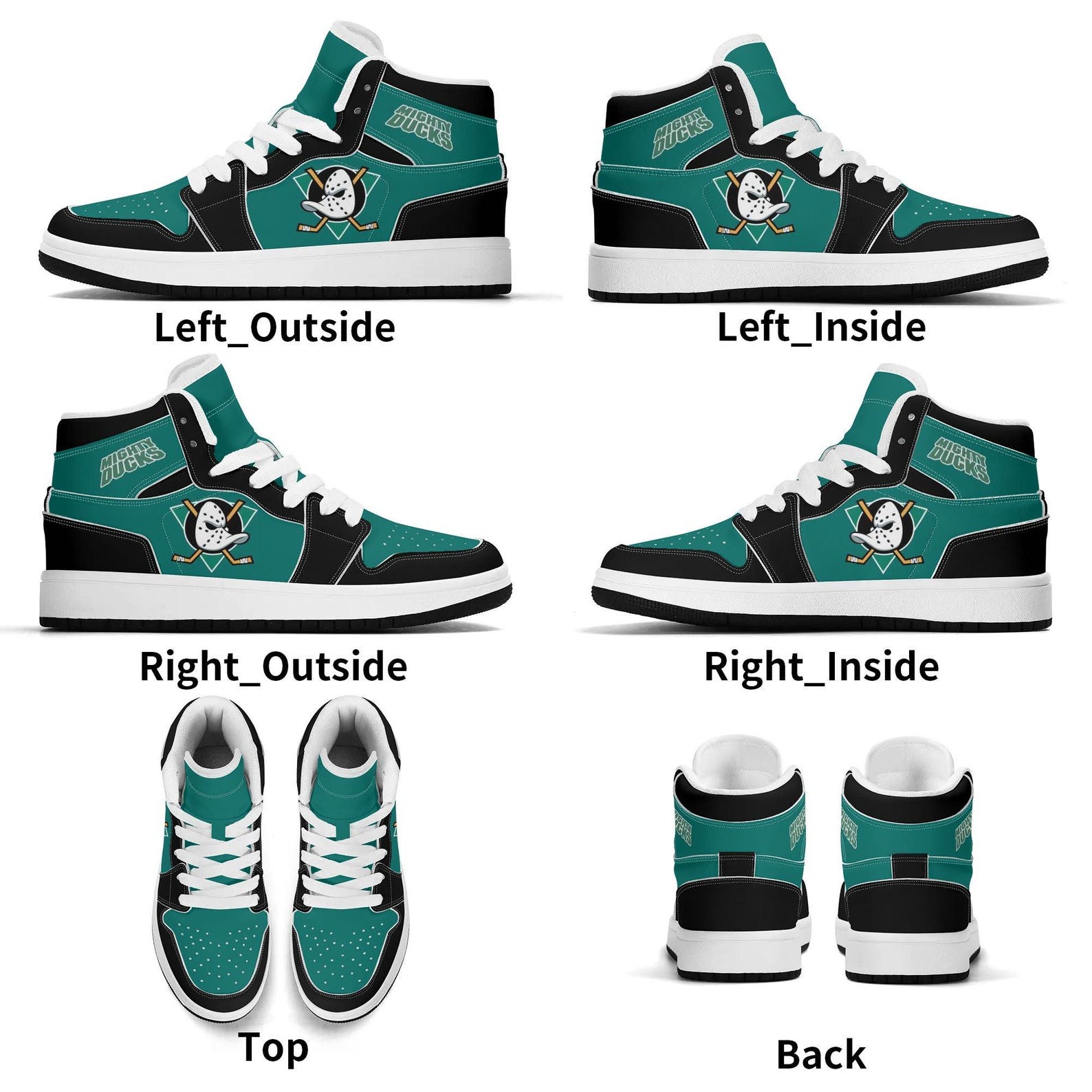 Anaheim Ducks Fan Unofficial High-top Shoes, Sneakers, Trainers Unisex ...