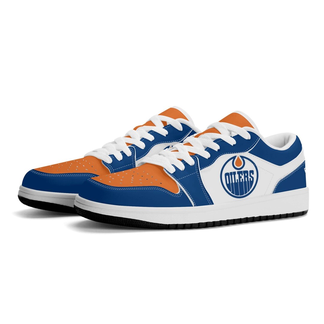 Custom Edmonton Oilers Low-top Sneakers - Personalized NHL Fan Shoes - Etsy