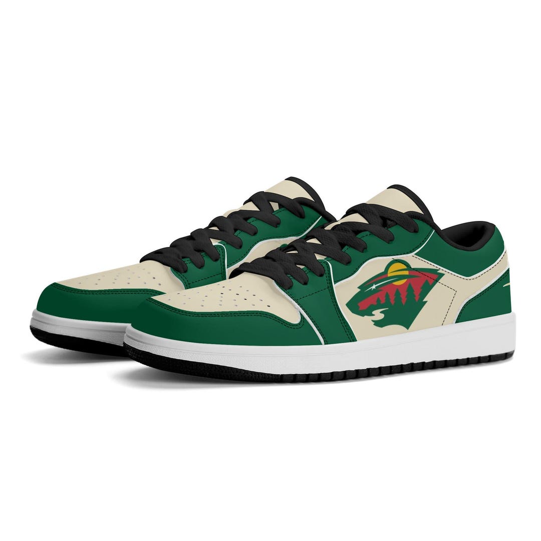 Custom Minnesota Wild Low-top Sneakers - Personalized NHL Fan Shoes - Etsy