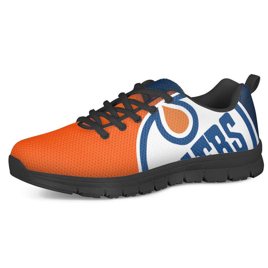 Edmonton Oilers Fan Unofficial Running Shoes, Sneakers Black Sole ...
