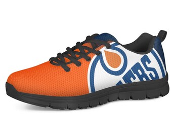 Edmonton Oilers Fan Unofficial Running Shoes Sneakers White | Etsy
