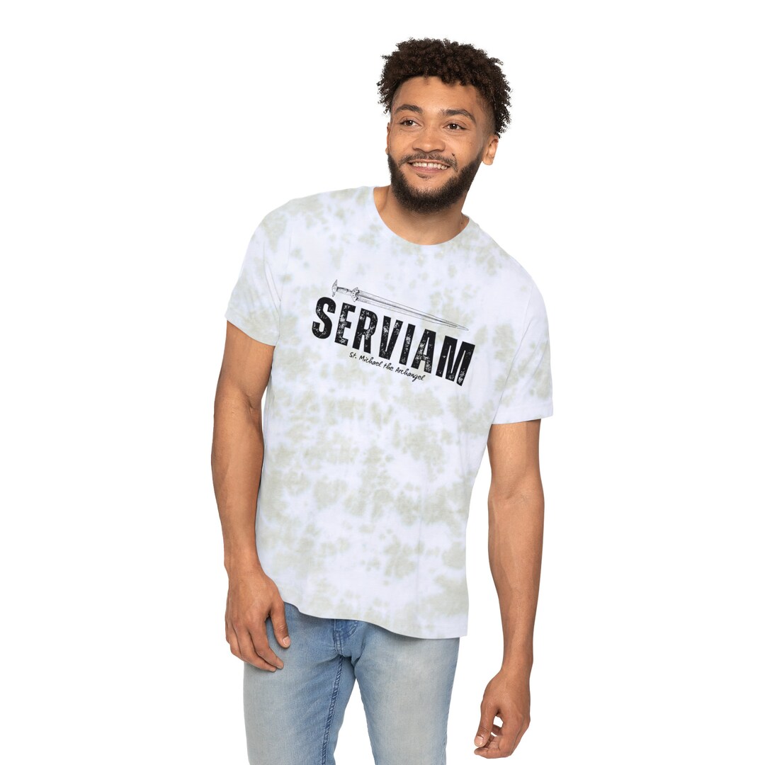 Serviam St. Michael the Archangel Motto T-shirt Unisex FWD Fashion Tie ...