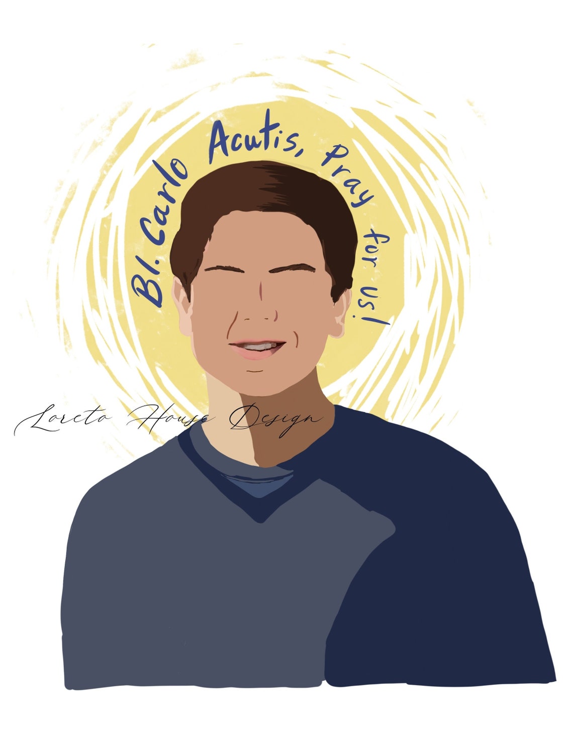 Blessed Carlo Acutis Printable, Minimalist Portrait - Etsy Canada