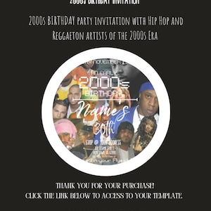 2000s Birthday Invitation - Etsy