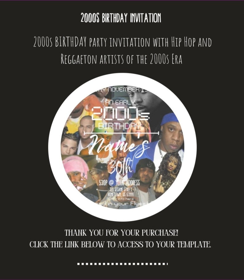 2000s Birthday Invitation - Etsy