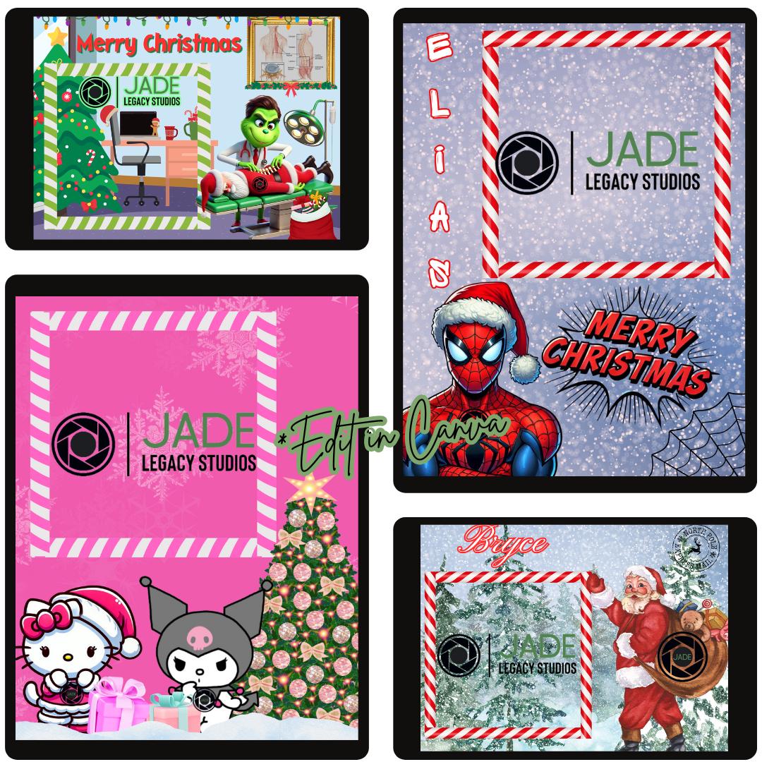 Oversized (8.5x11) Candy Card Templates, Holidays, Birthdays, Events - Etsy
