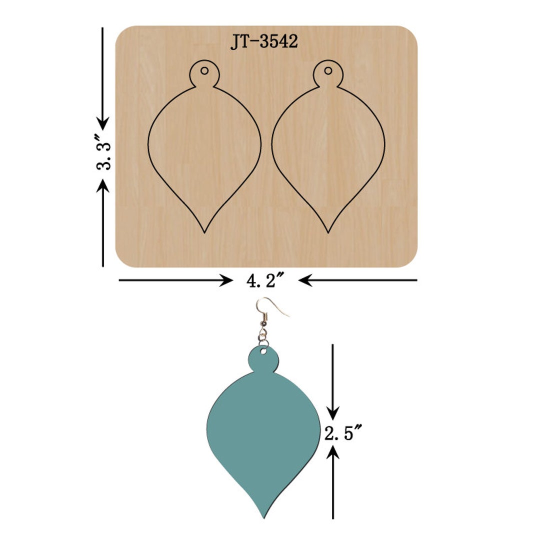 Leather Earring Cutting Die2.5 INCH Christmas Earring Die - Etsy
