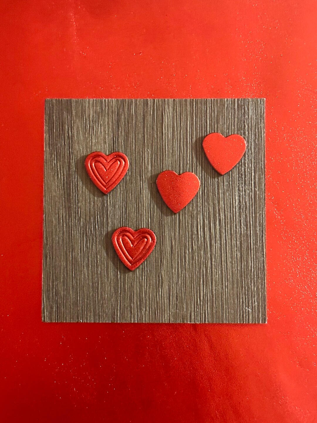 Metallic Red Leather Sheet, Leather for Embossing Earrings, 1.8-2mm ...