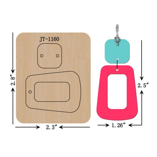 Irregular Earring Die Cutting Stone Earring Wood Die Cut Mold - Etsy