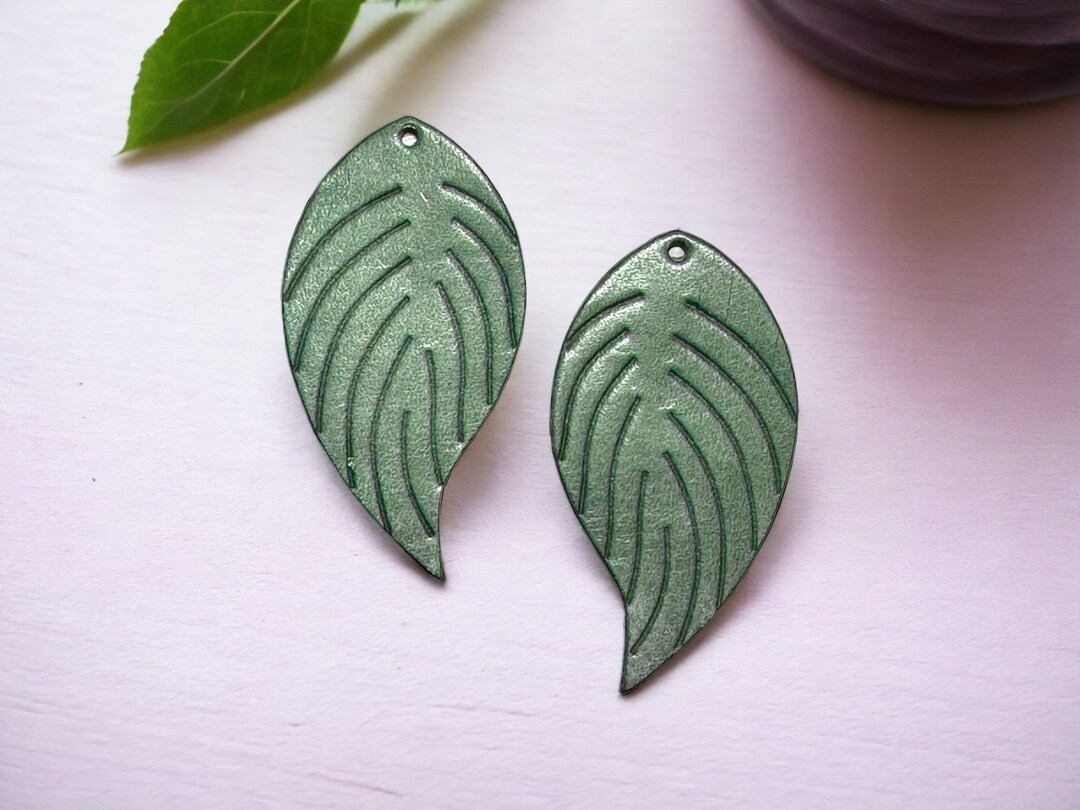 Embossed Leaf Leather Earring Die, 2-inch, Sizzix Compatible, JT4527 - Etsy