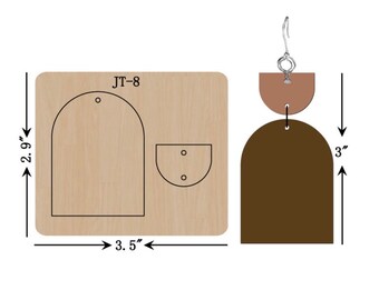 Leather Earring Cutting Die 2 INCH Large Earring Die Aztec - Etsy