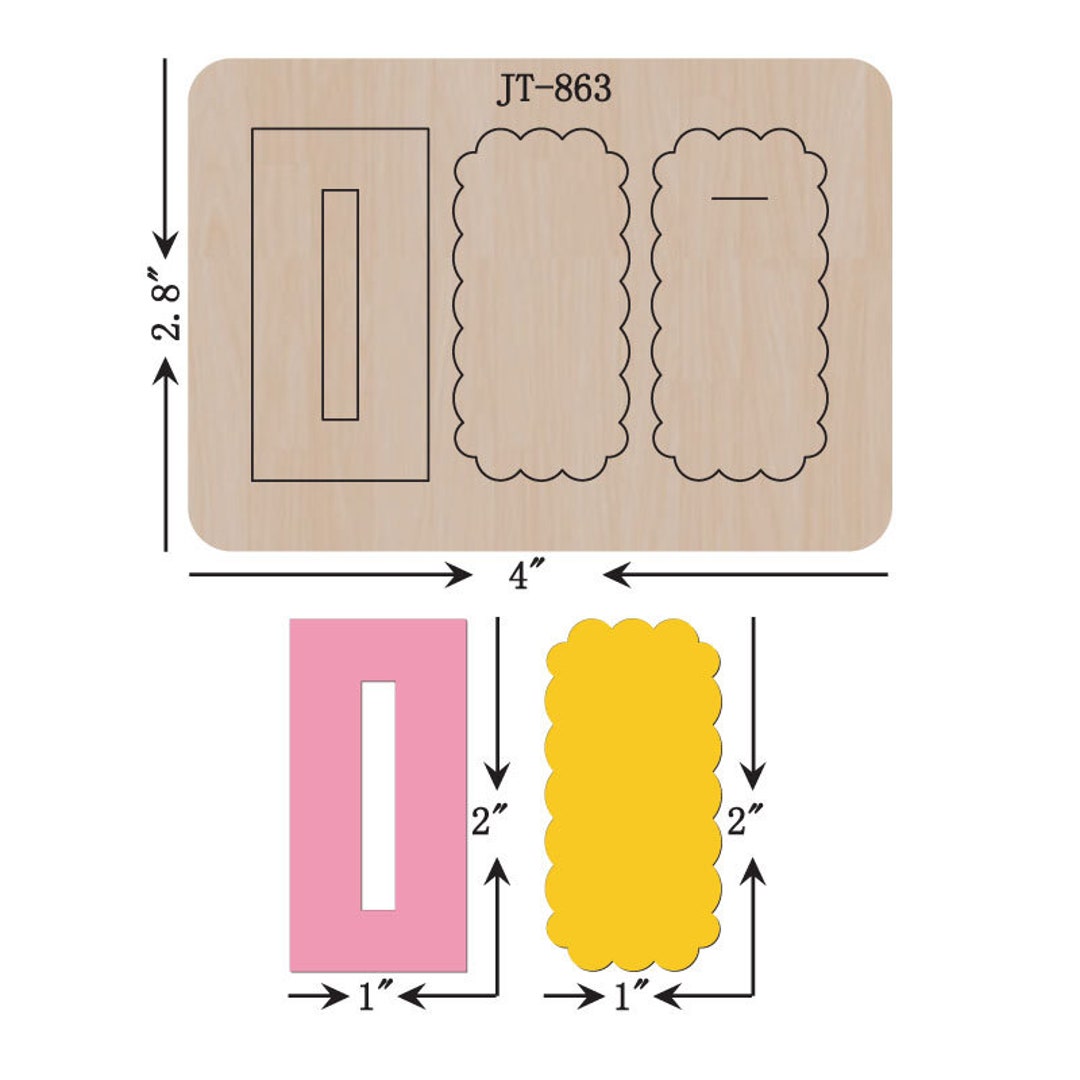 Hair Snap Cutting Die, 2-inch, Sizzix Compatible, JT863 - Etsy