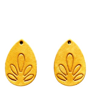 Cut & Emboss Leather Earring Die, 2 INCH, Embossed Flower Earring Die ...
