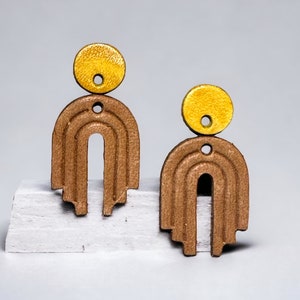 Cut & Emboss Leather Earring Die, 1.5 INCH, Arch Embossing Die, Arch ...