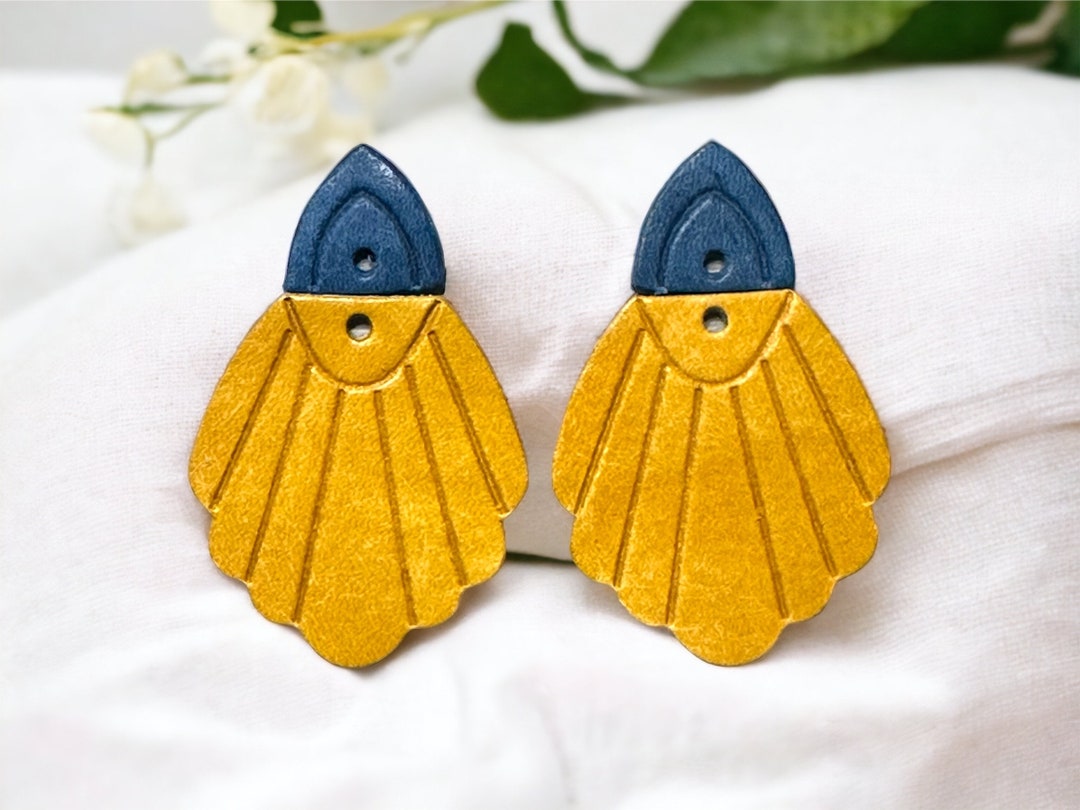 Embossed Scalloped Leather Earring Die, 1.5 Inch, Sizzix Compatible ...