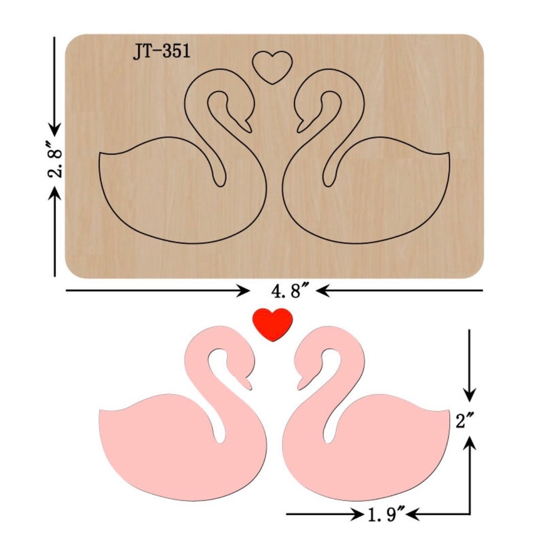 Charm Cutting Die-swans, JT351 - Etsy