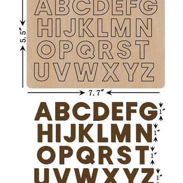 Alphabet Die Cut - Etsy